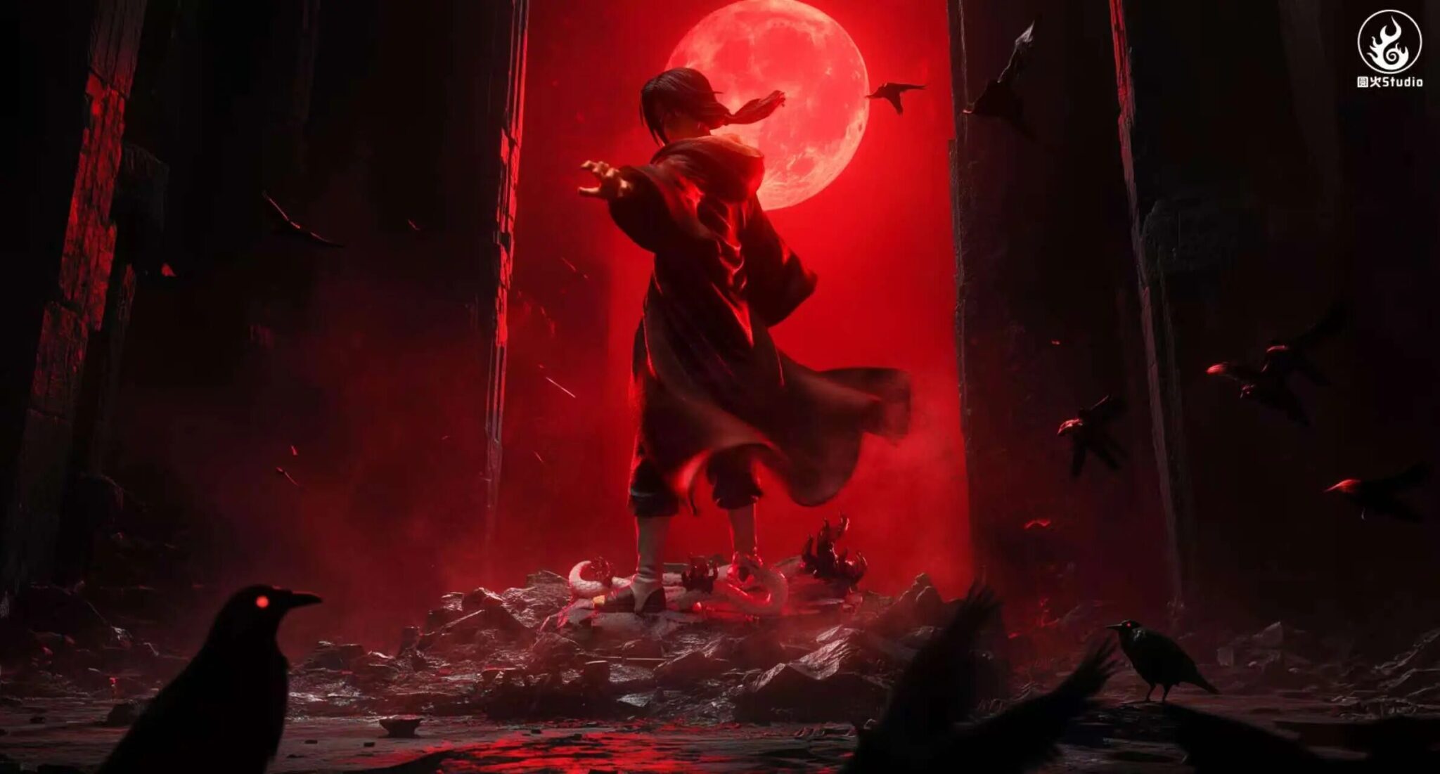 Naruto - Itachi - Round Fire - Monkey Hobby since 2017