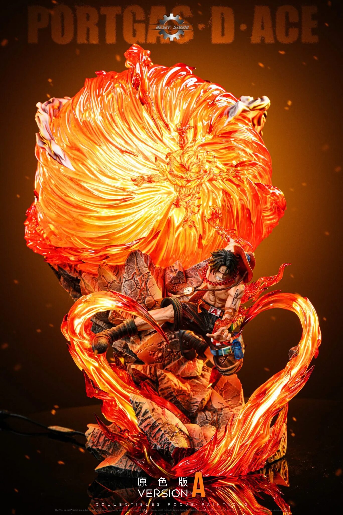 One Piece - Port Gas D. Ace - Reset studio - Monkey Hobby since 2017