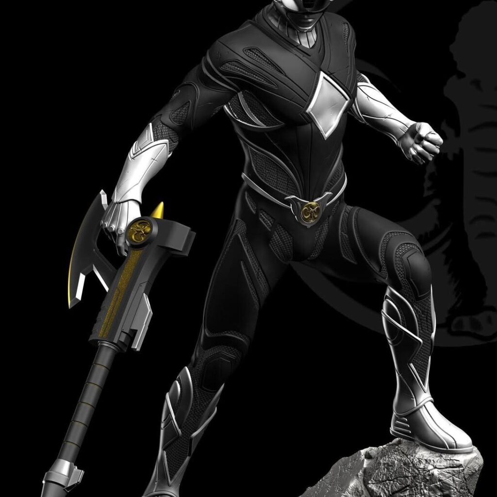 Power Rangers Mighty Morphin - Black Ranger - My Hero studio - Monkey ...
